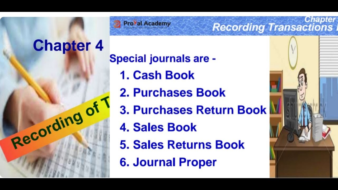 SUB-DIVISION OF JOURNAL PART-1 PLUSONE ACCOUNTANCY CHAPTER - 4 - YouTube