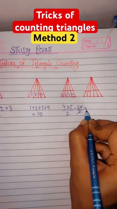 Method 2 counting triangles #tricks #triangltr#reasoningtricks # ...