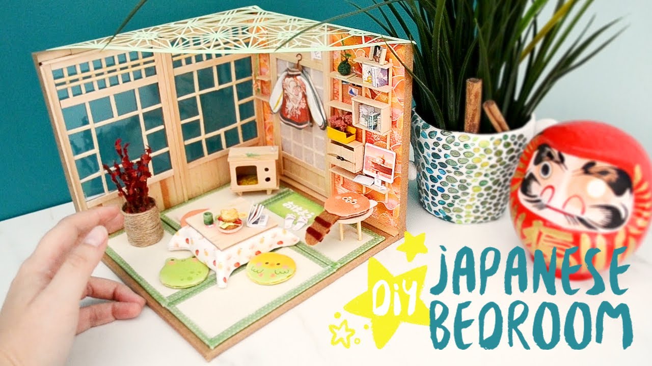 DIY Miniature Japanese Bedroom - YouTube