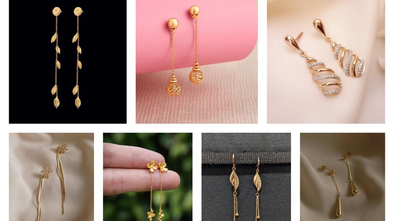 Affordable stylish Gold Chain Earring Designs🔥 - YouTube