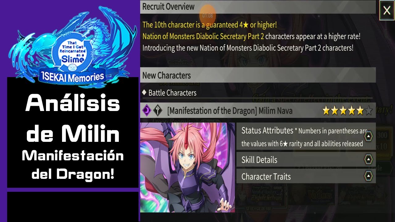 Análisis De Milin Manifestación Del Dragon! Slime Isekai 2021 - YouTube