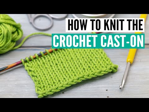 How to knit the crochet cast-on - Step-by-step for beginners