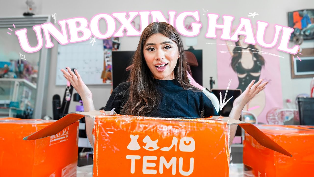 MY FIRST SPONSORED MASSIVE UNBOXING!!! | TEMU - YouTube
