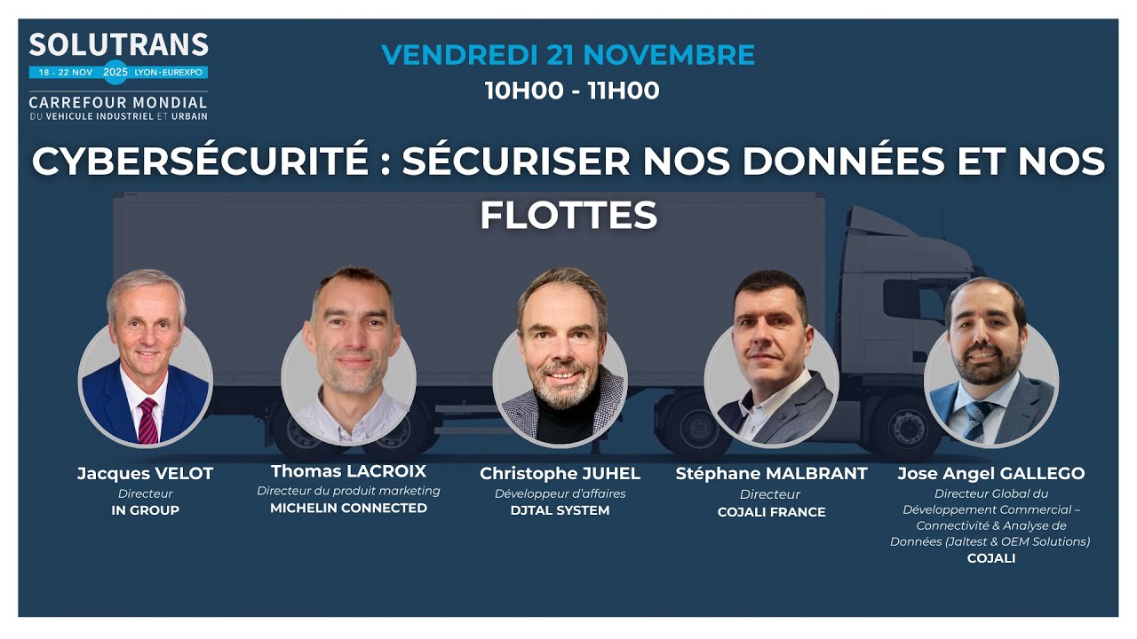[CONFERENCE] Cybersécurité : sécuriser nos données et nos flottes - YouTube