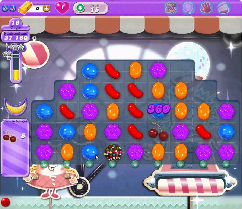 Candy Crush Saga Dreamworld Level 15 - ODUS - 3 STARS - YouTube