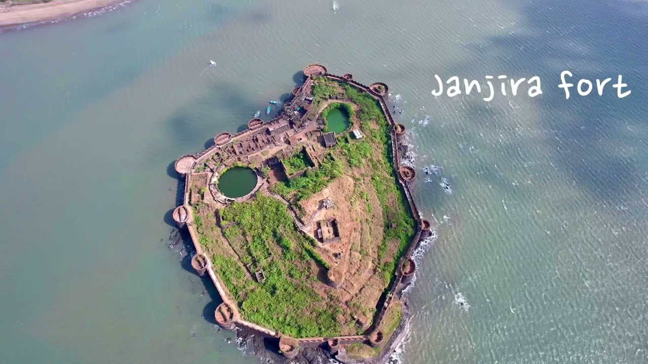 Murud Janjira fort… aerial view… - YouTube