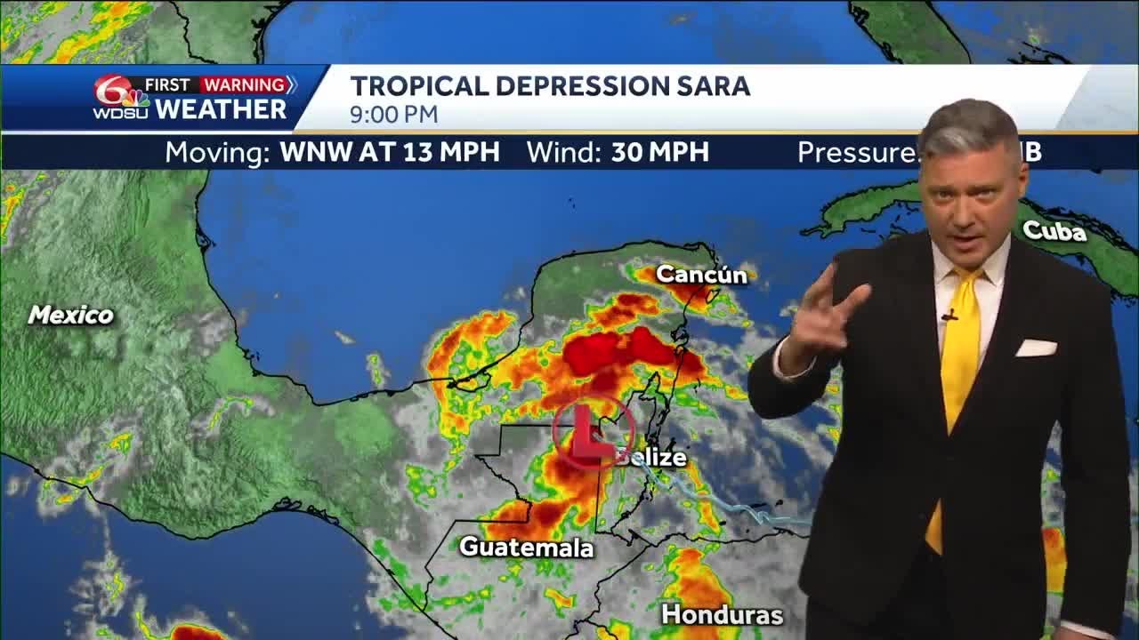 Tracking Sara the remnants of Sara - YouTube