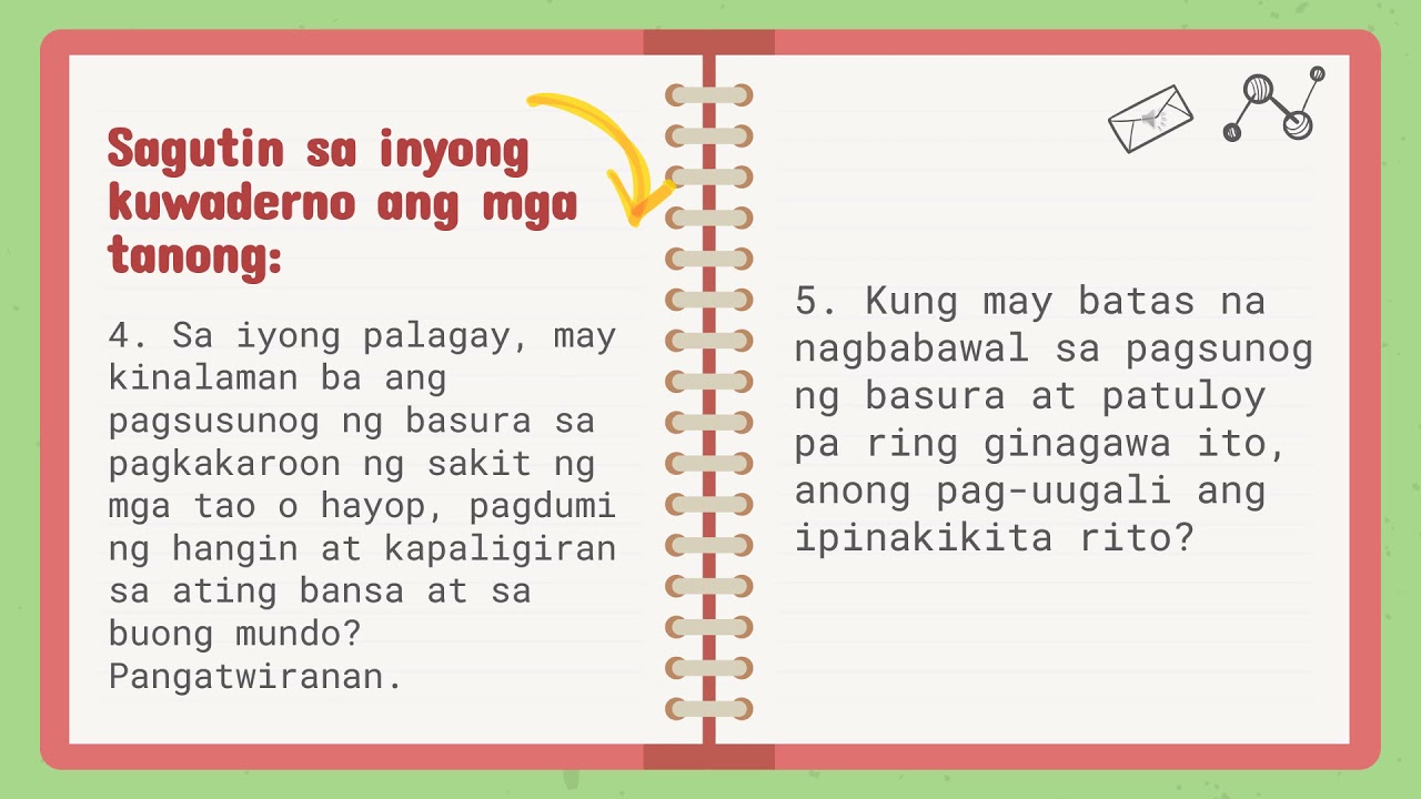 ESP 4 Q3 WEEK 6 Patuloy na Panawagan Pagsunog ng Basura Itigil Na ...