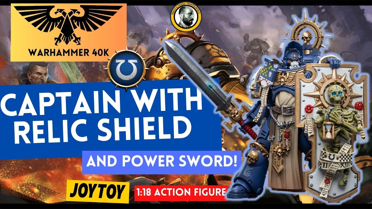Ultramarines Captain with Relic Shield #warhammer #40k #actionfigures # ...