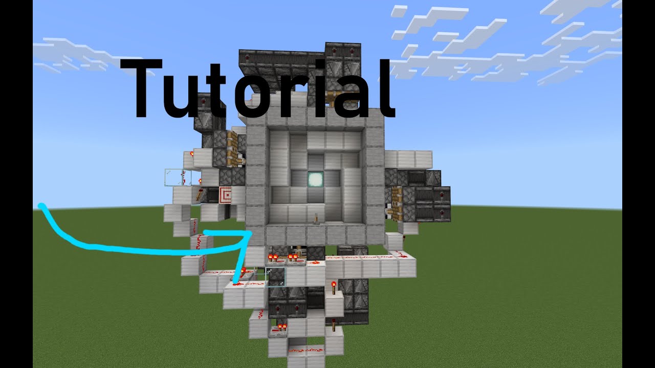 Minecraft Tutorial 5x5 Deep Vortex Door (PE/Xbox/PS4/Windows10/Switch) - YouTube