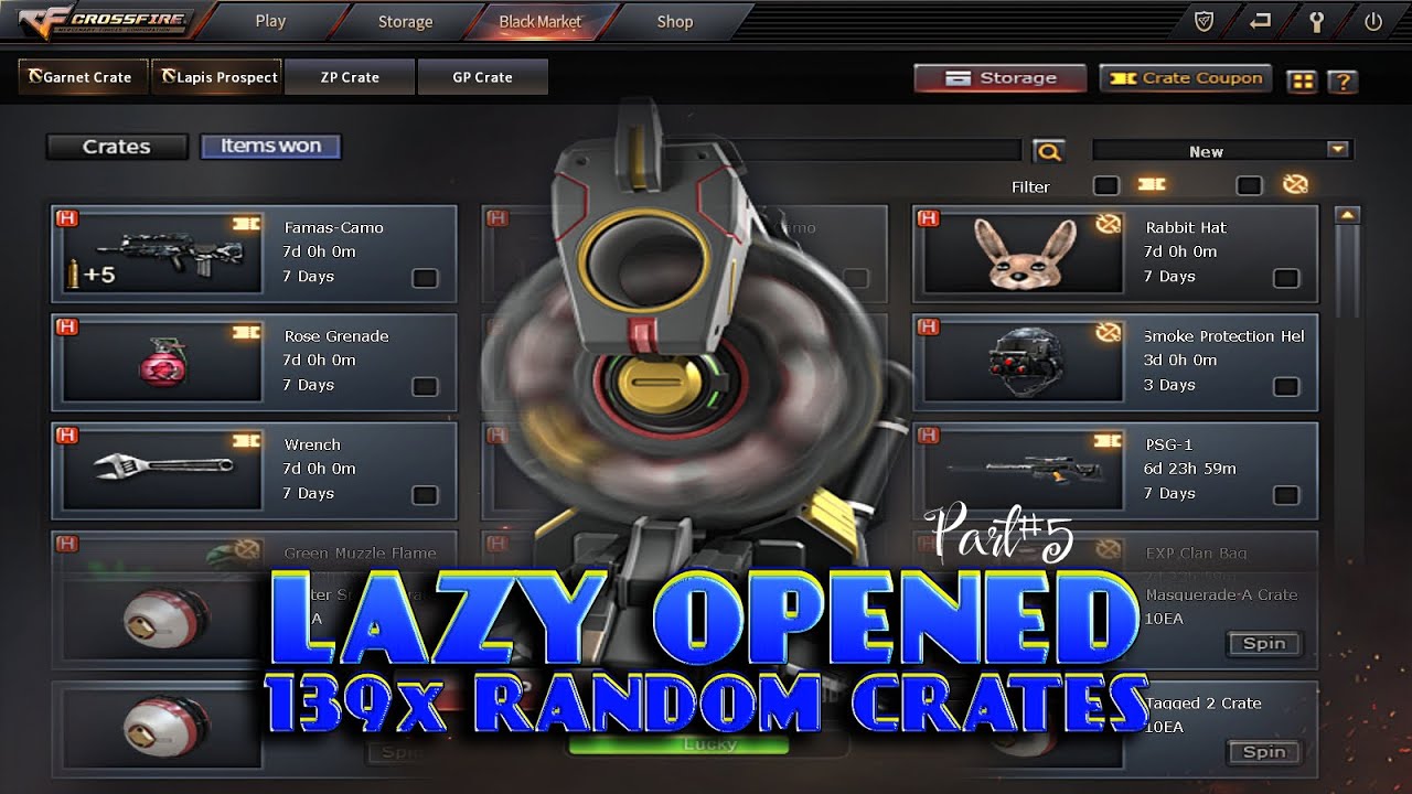 Crossfire West | Lazy Opened 139x Random crates Part 5 - YouTube