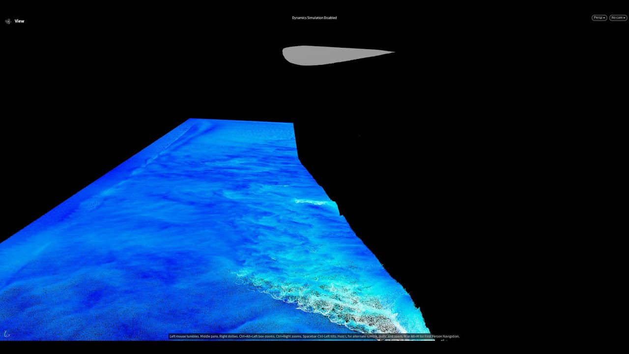 Houdini solves slow ship navigation engineering hip - YouTube
