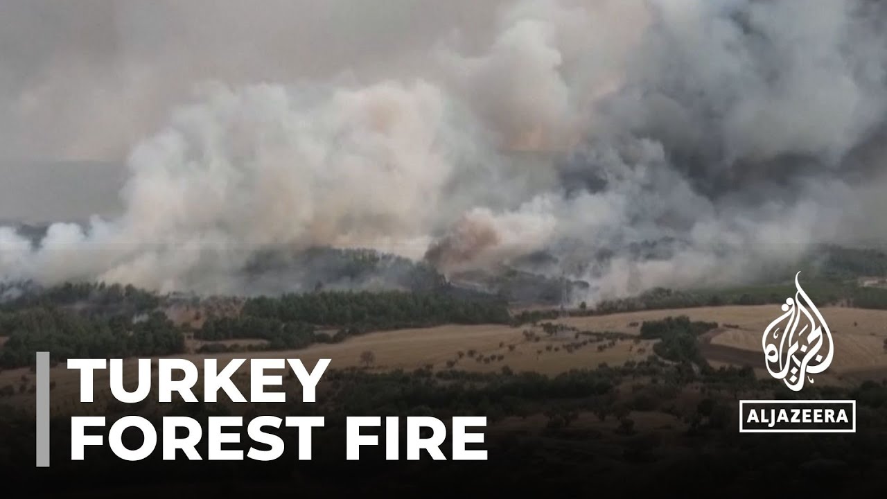 Turkey forest fire: At least six villages evacuated in Canakkale - YouTube