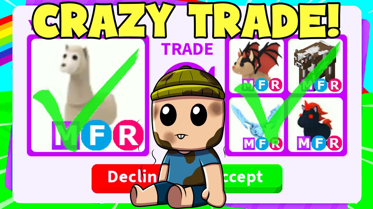 I traded my MEGA LLAMA in adopt me! - YouTube
