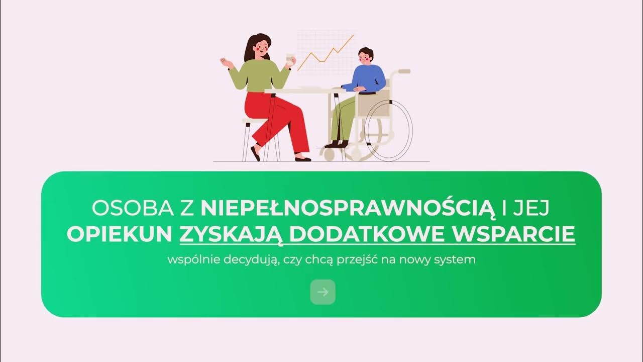 Świadczenie wspierające dla osób z niepełnosprawnością i ich opiekunów - YouTube