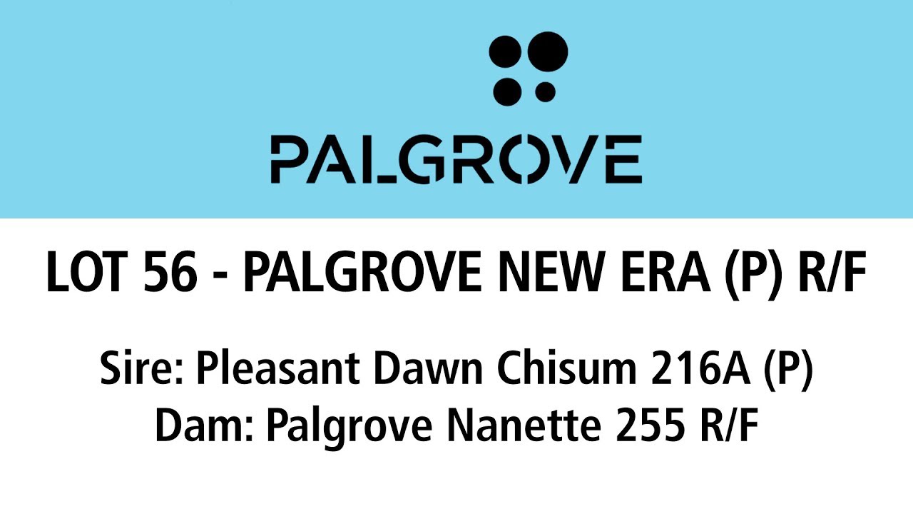 Lot 56 Palgrove New Era (P) R/F - YouTube