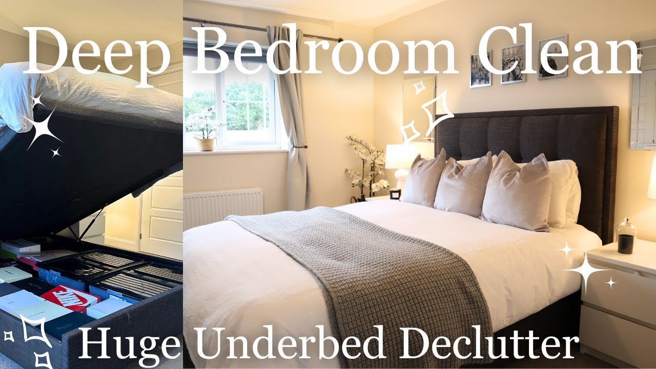 Deep Bedroom Clean | Huge Underbed Declutter | Mattress Clean & Refresh ...
