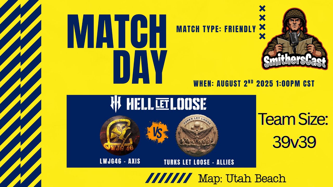 Hell Let Loose - Turks Let Loose vs LWJG46 - Utah Beach WN4- Friendly ...