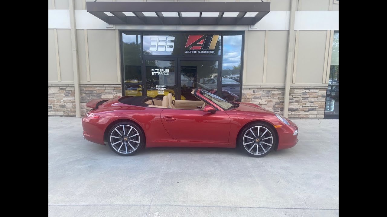 2013 Porsche 911 in Amaranth Red Metallic over Luxor Beige Leather ...