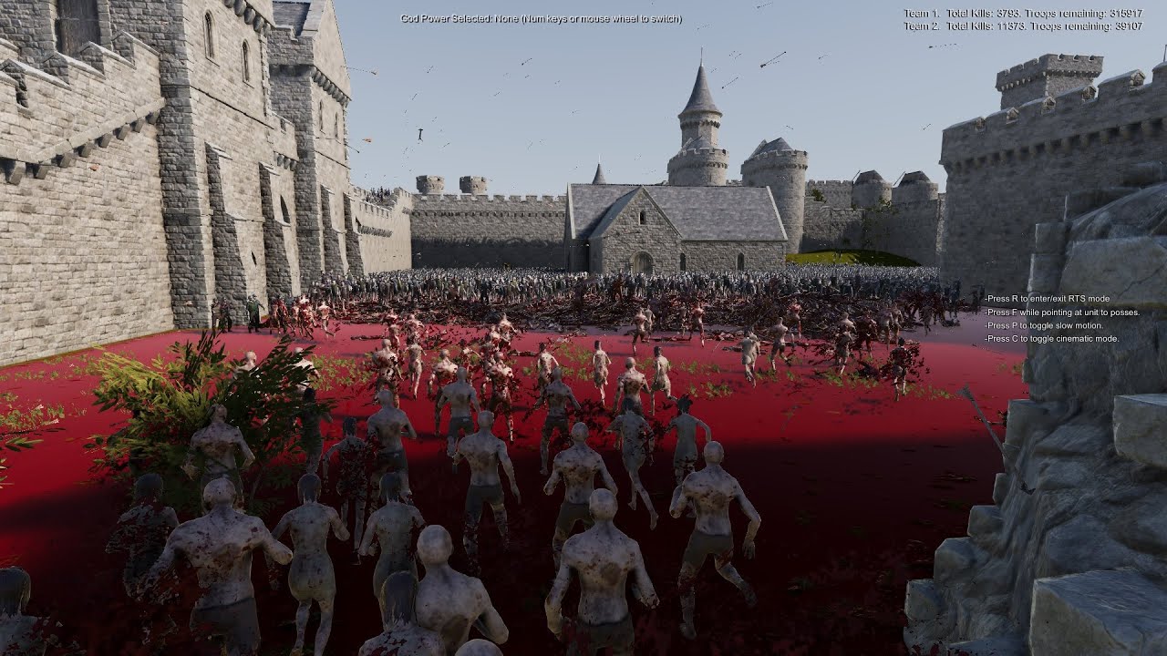 320,000 Zombies Attack Fort vs 42,000 Archers Ultimate Epic Battle ...