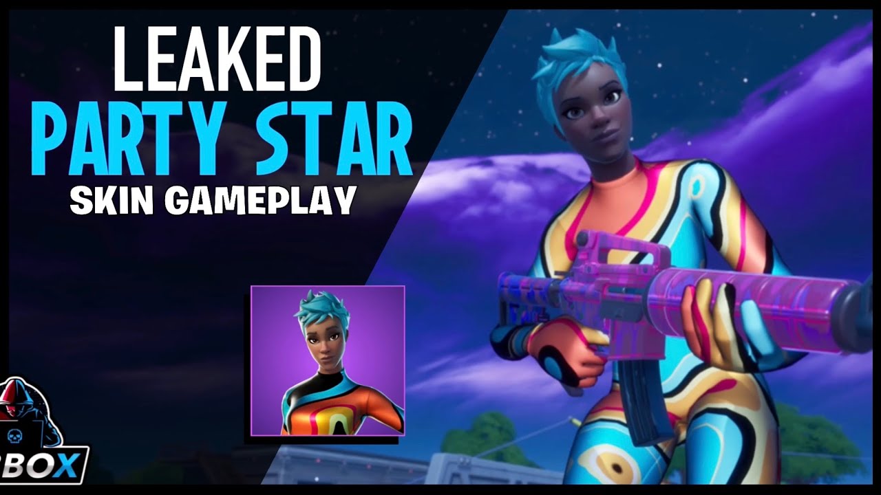 LEAKED “PARTY STAR” SKIN GAMEPLAY!!! - Fortnite Battle Royale - YouTube