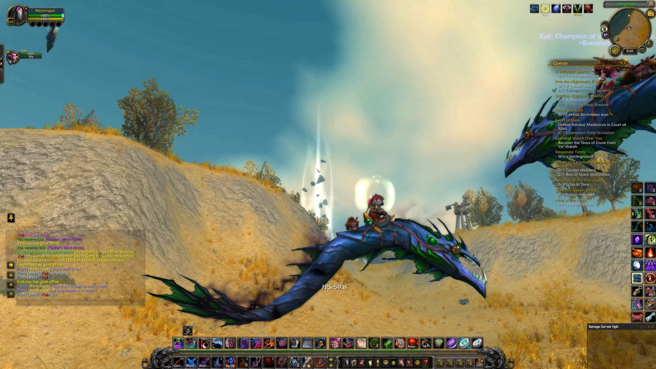 Riddler's Mind-Worm Mount WoW Legion - YouTube