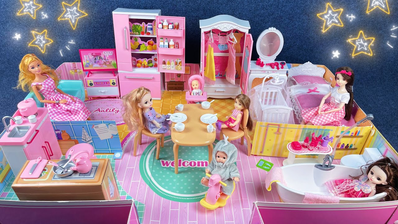 9 Minutes Satisfying with Unboxing Cute Princess Happiness Home Toys ...