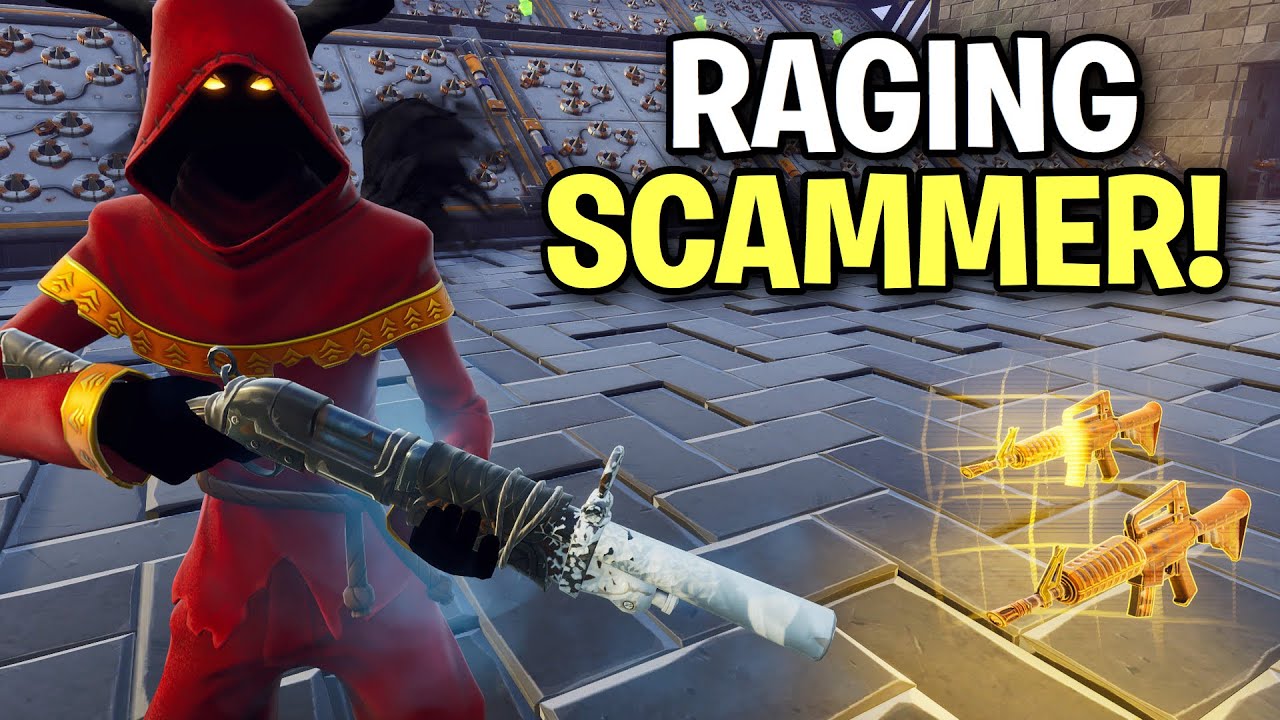 Raging Scammer Rages super hard! 😂 (Scammer Get Scammed) Fortnite Save ...