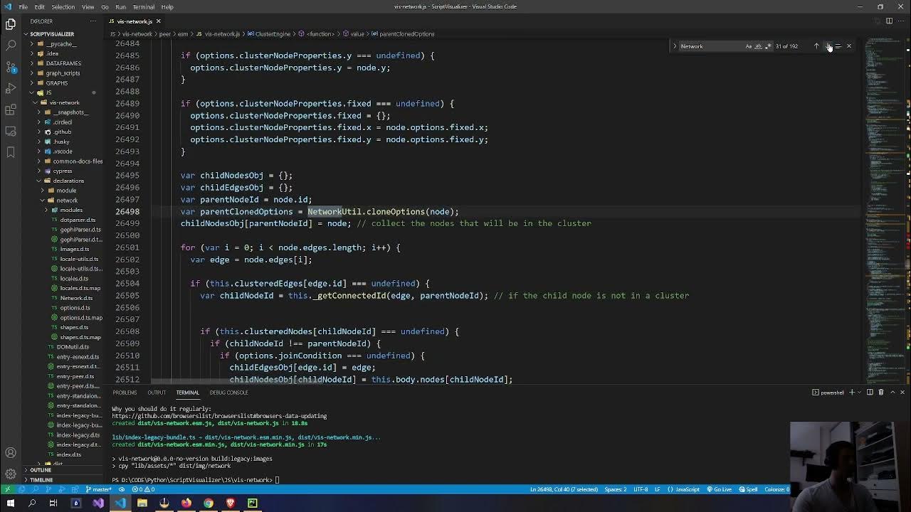 VisJS Network Exploration - YouTube