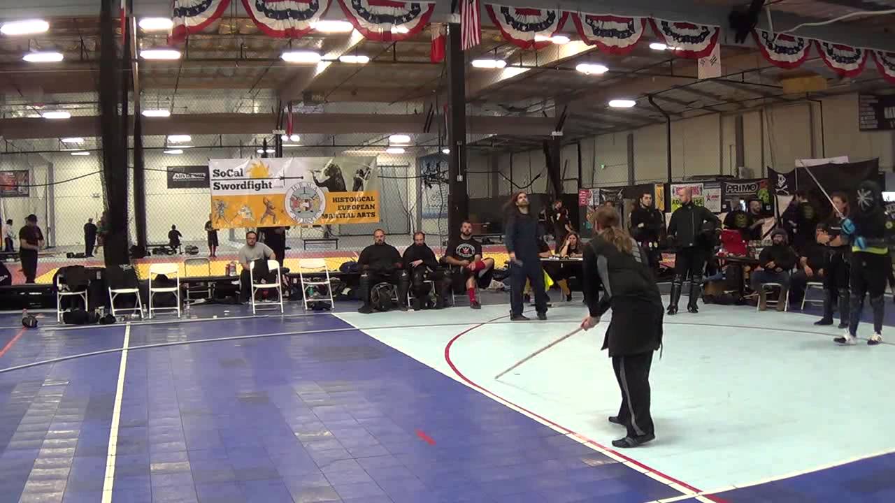 Kevin DuVall vs Keith Cotter-Riley SoCal Swordfight 2014 - YouTube