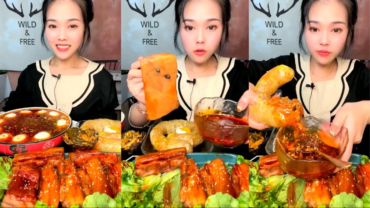 Cute Girl Eating Food So Yummy Mukbang ASMR Ep401 | 可爱的女孩吃食物如此美味 ...