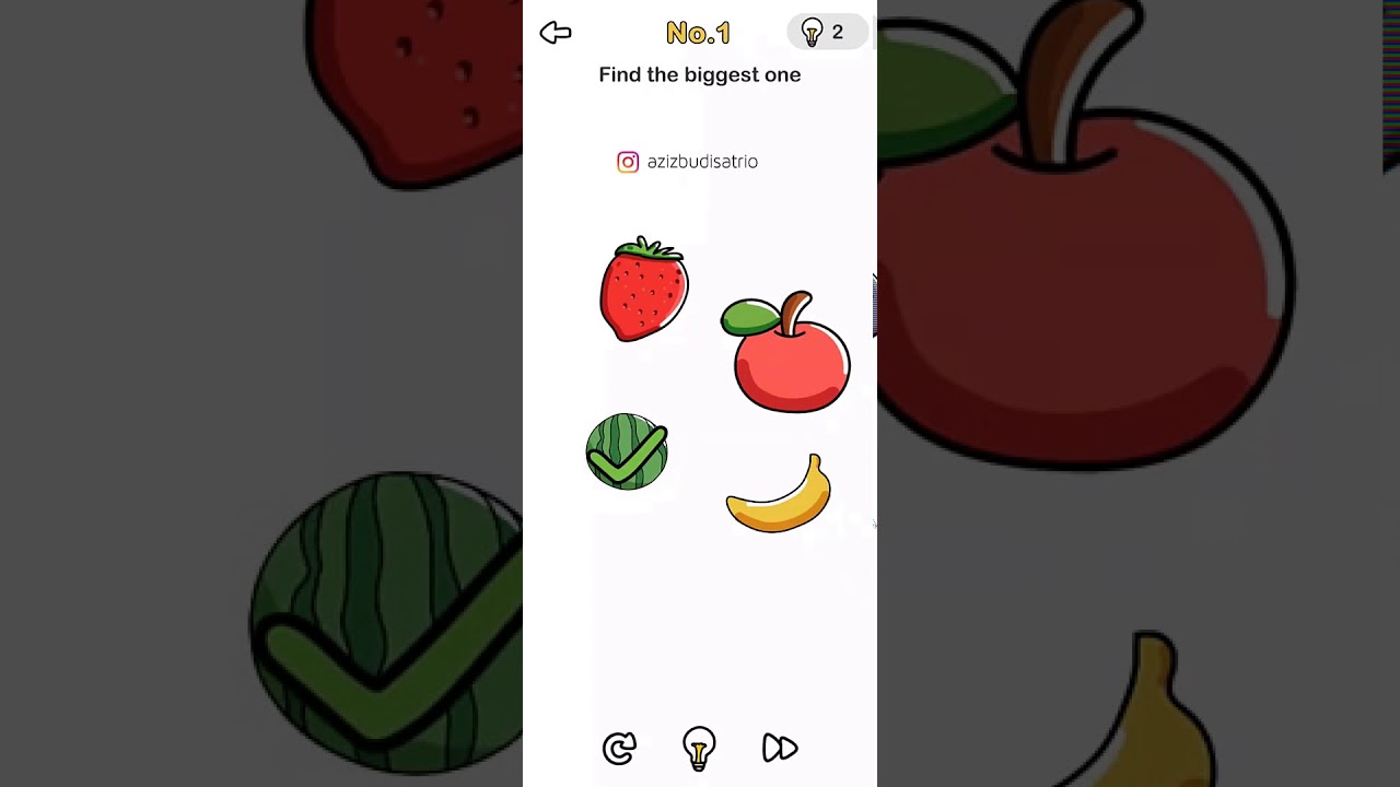 Brain Out Level 1 - find the biggest one - YouTube