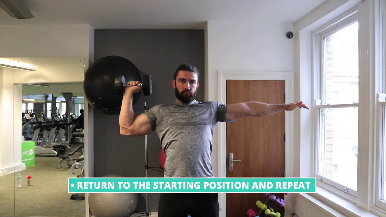 How To Do Dumbbell One Arm Shoulder Press | Exercise Demo - YouTube