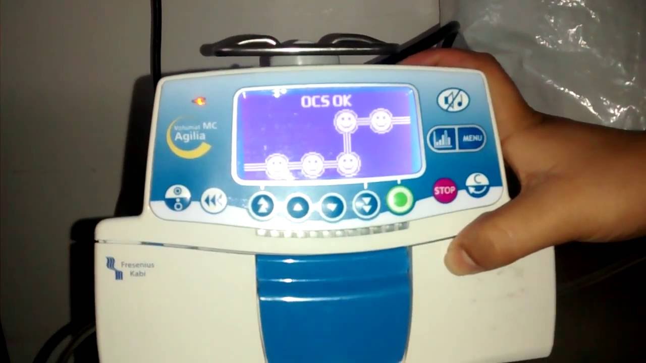 Manejo de la bomba de infusión Volumat - YouTube
