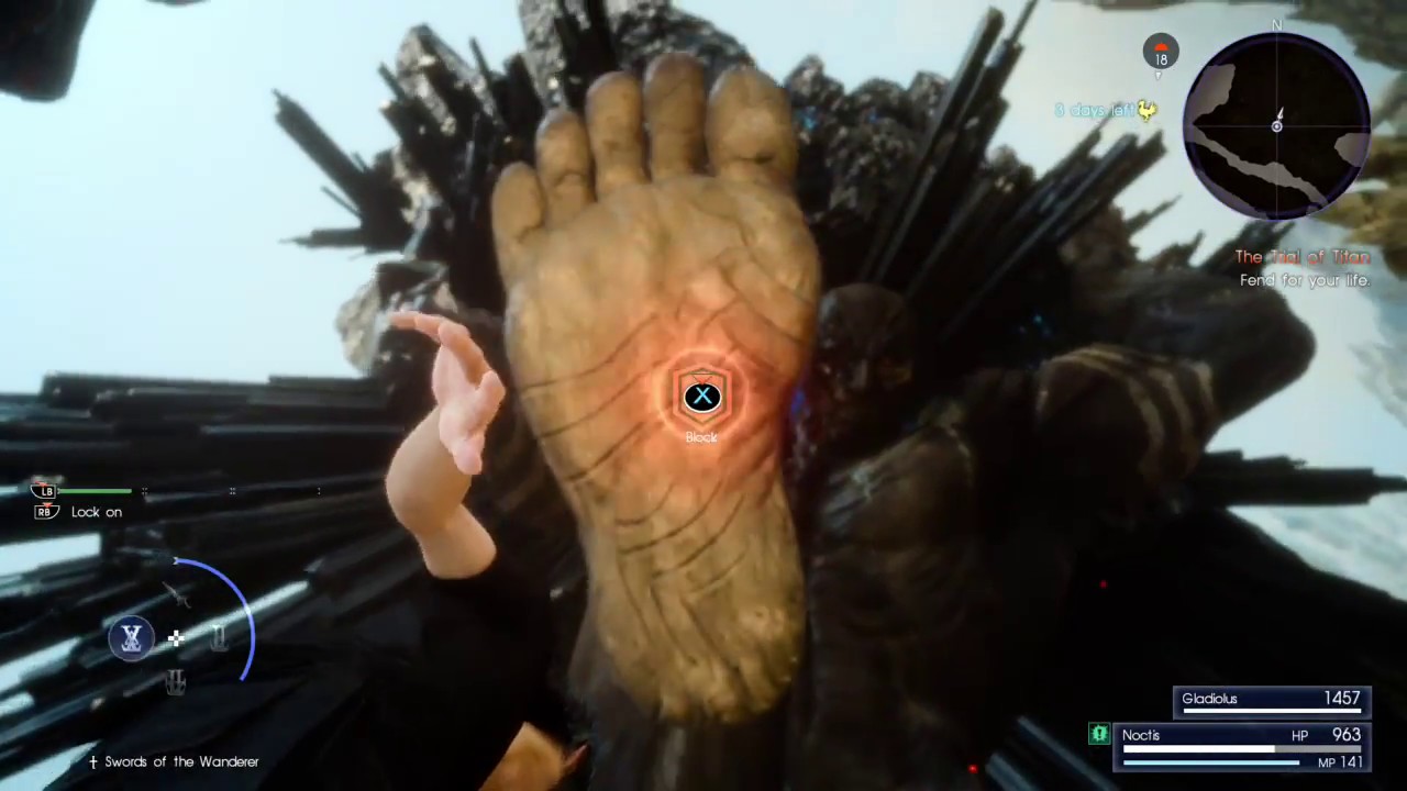 Final Fantasy XV FFXV Duscae Disc Of Cauthess The Trial Of Titan 05.02. ...