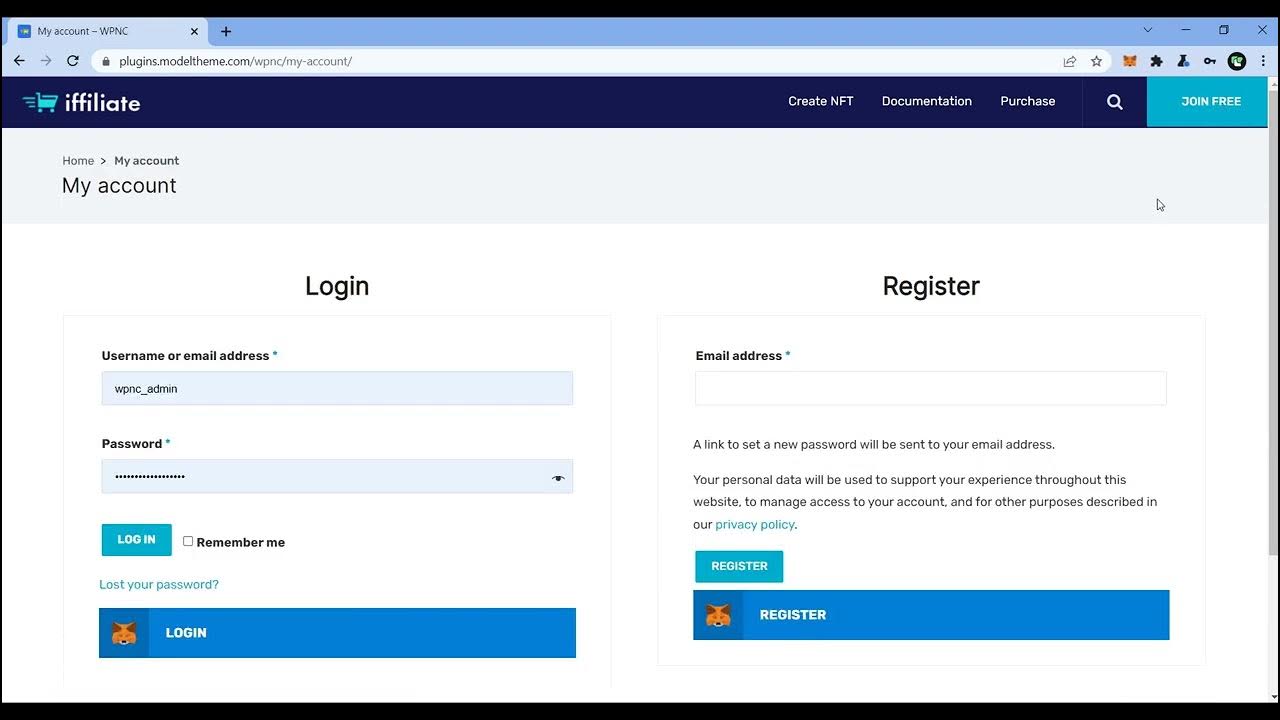 Login with MetaMask WordPress (Plugin by ModelTheme.com) - YouTube