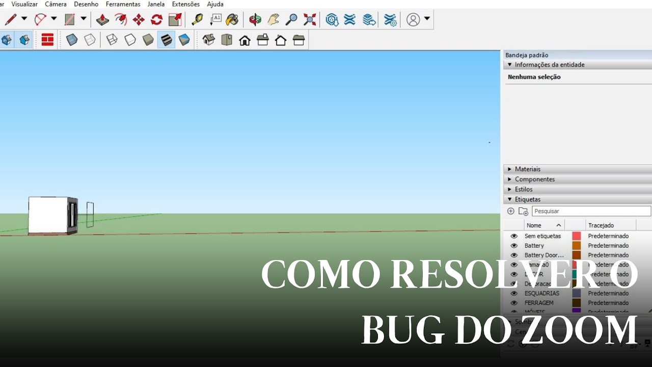 COMO RESOLVER O BUG DO ZOOM NO SKETCHUP - YouTube