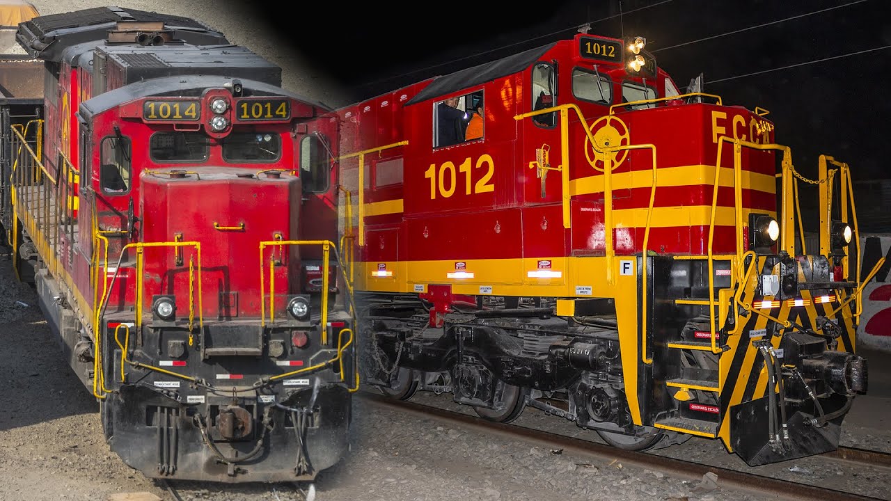 locomotoras Nr. 1014 y Nr. 1012 - YouTube