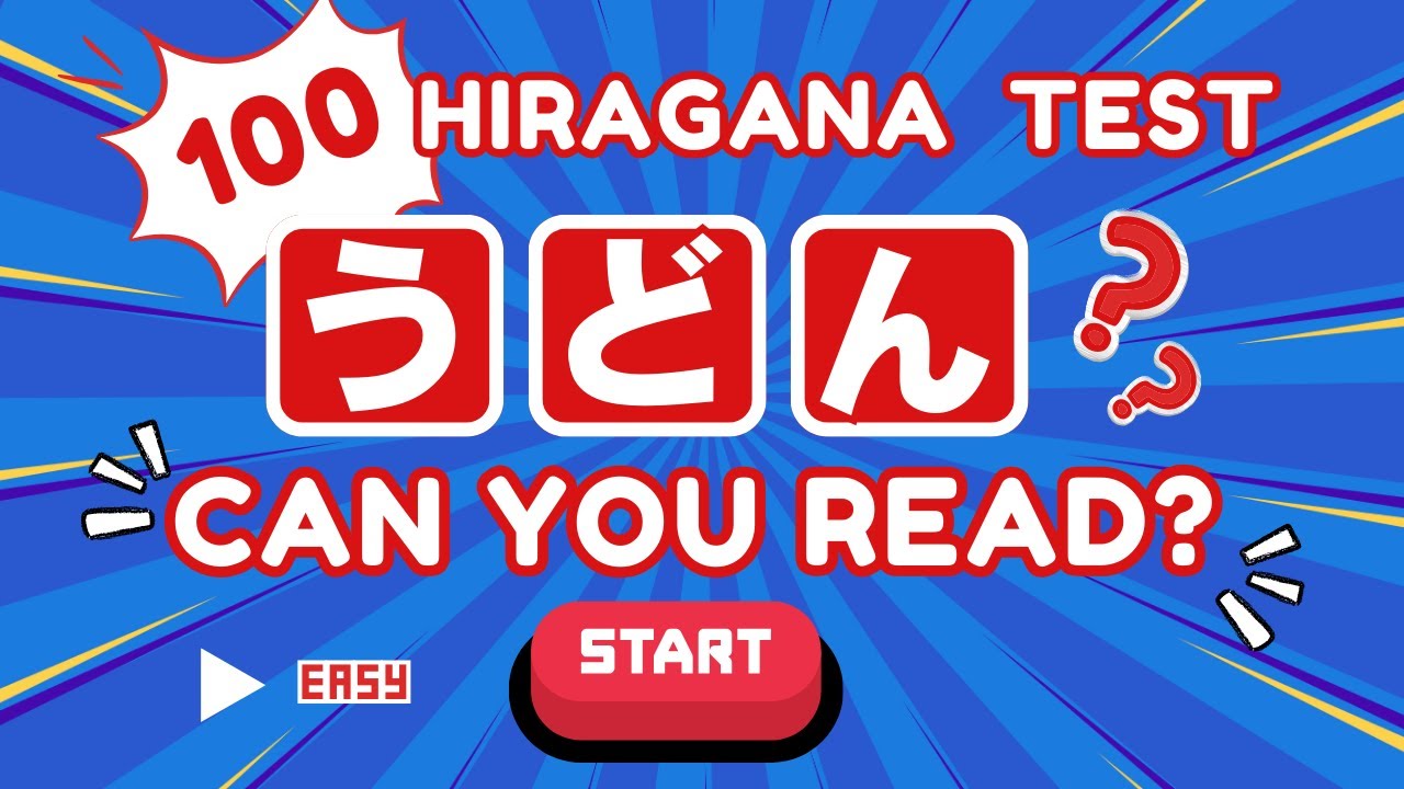 Reading Hiragana And Katakana Practice - Easy ONLY (Learn 100 Japanese ...