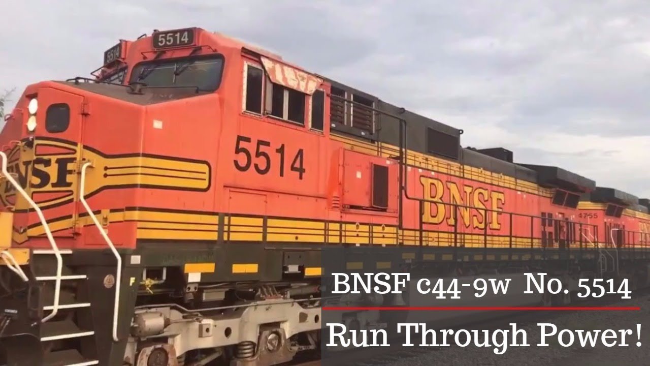 BNSF GE Dash- 8 Run through Power! - YouTube