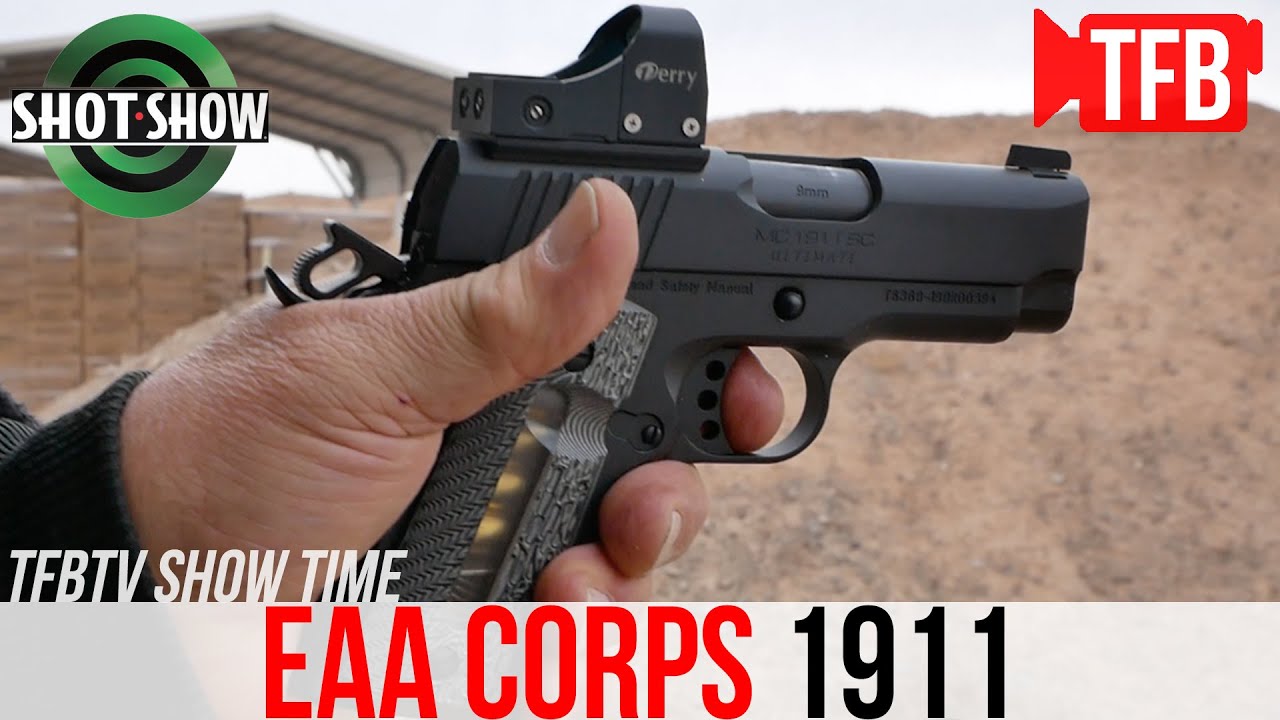 EAA Corps Imports Optics-Equipped 1911, Model 92 [SHOT Show 2020] - YouTube