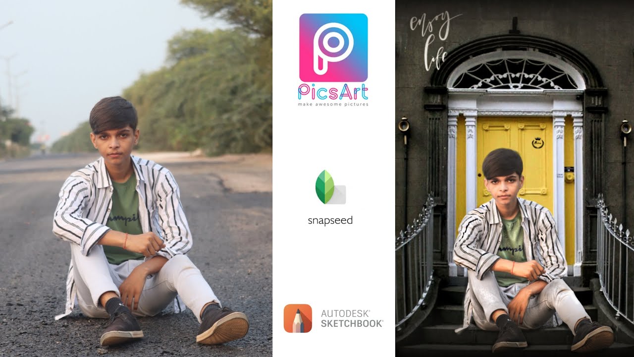 PicsArt|Enjoy Life Concept| HD Manipulation Editing Tutorial Step ...