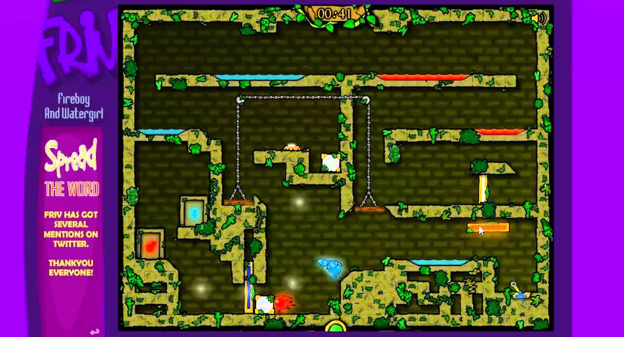 Fireboy and Watergirl game (friv) - YouTube