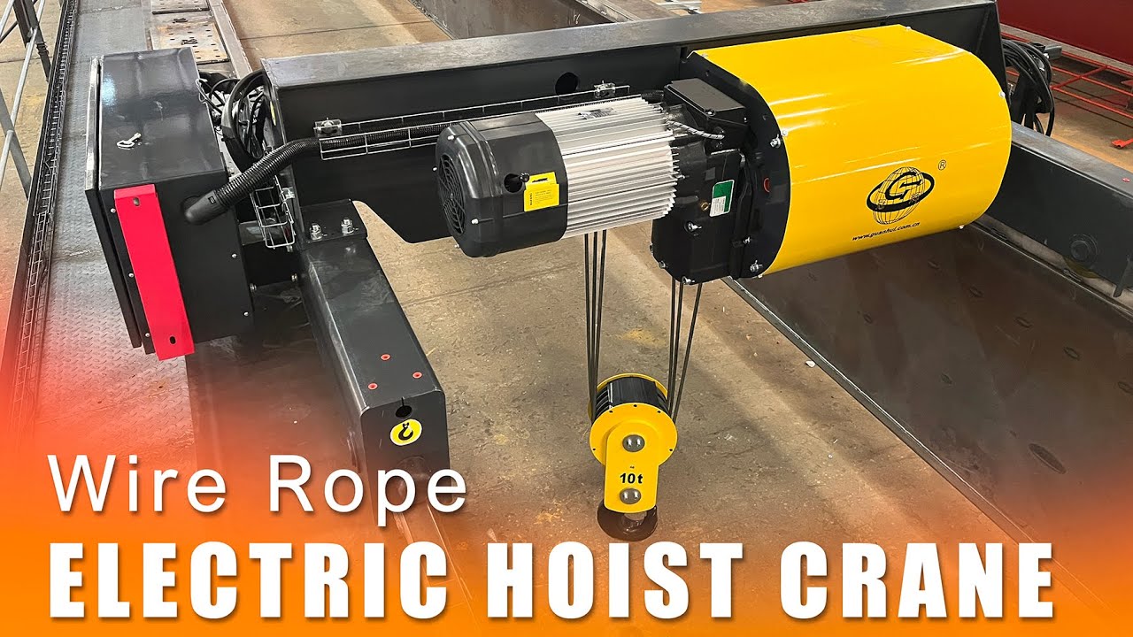 10-Ton Electric Wire Rope Hoist Display #crane #hoist - YouTube