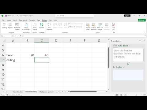 Floor and ceiling functions in MS EXCEL - YouTube