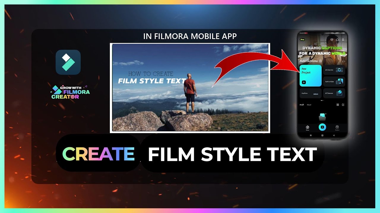 Create Film Style Text in FILMORA Mobile App Step-by-Step Tutorial ...