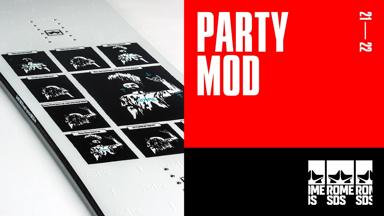 2022 Rome Party Mod Snowboard - YouTube