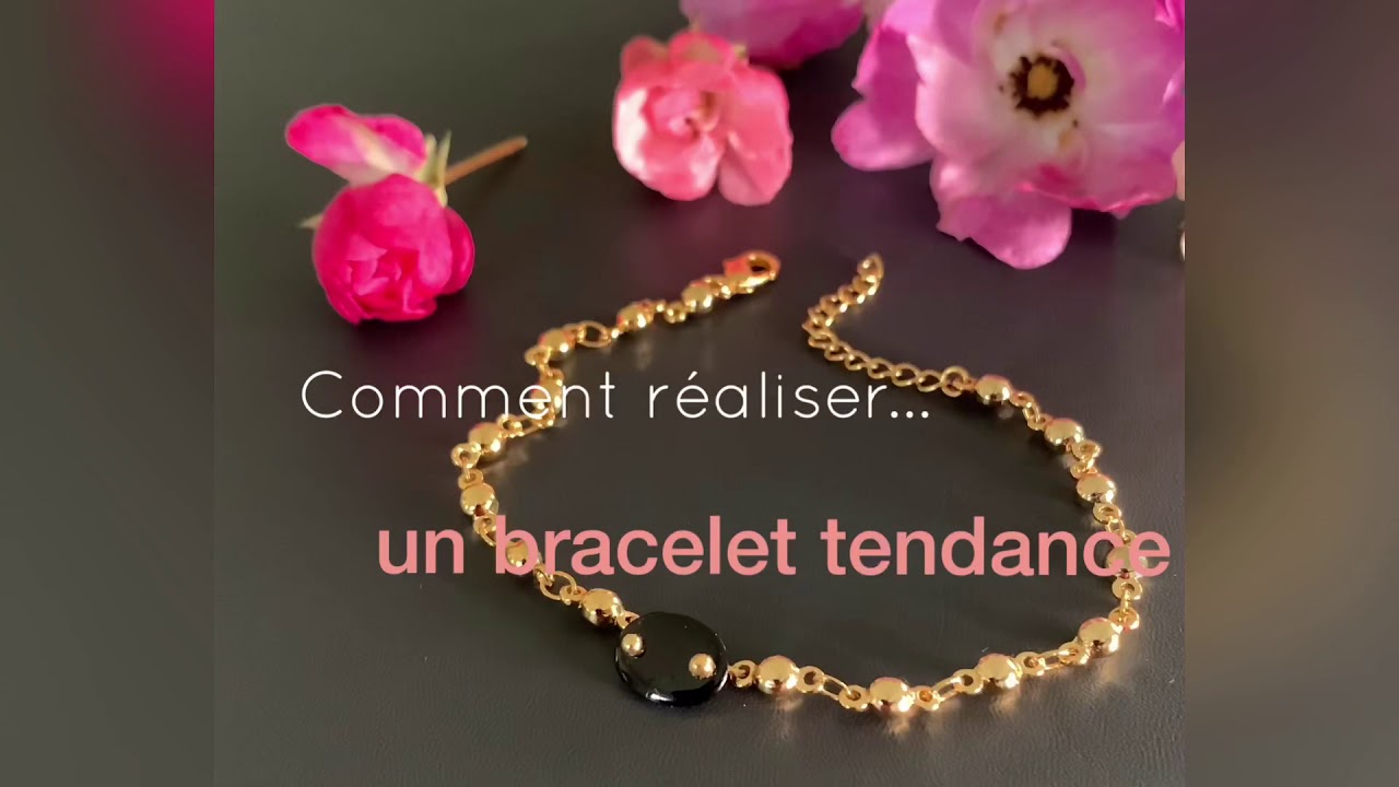 Comment réaliser un bracelet tendance ? - YouTube
