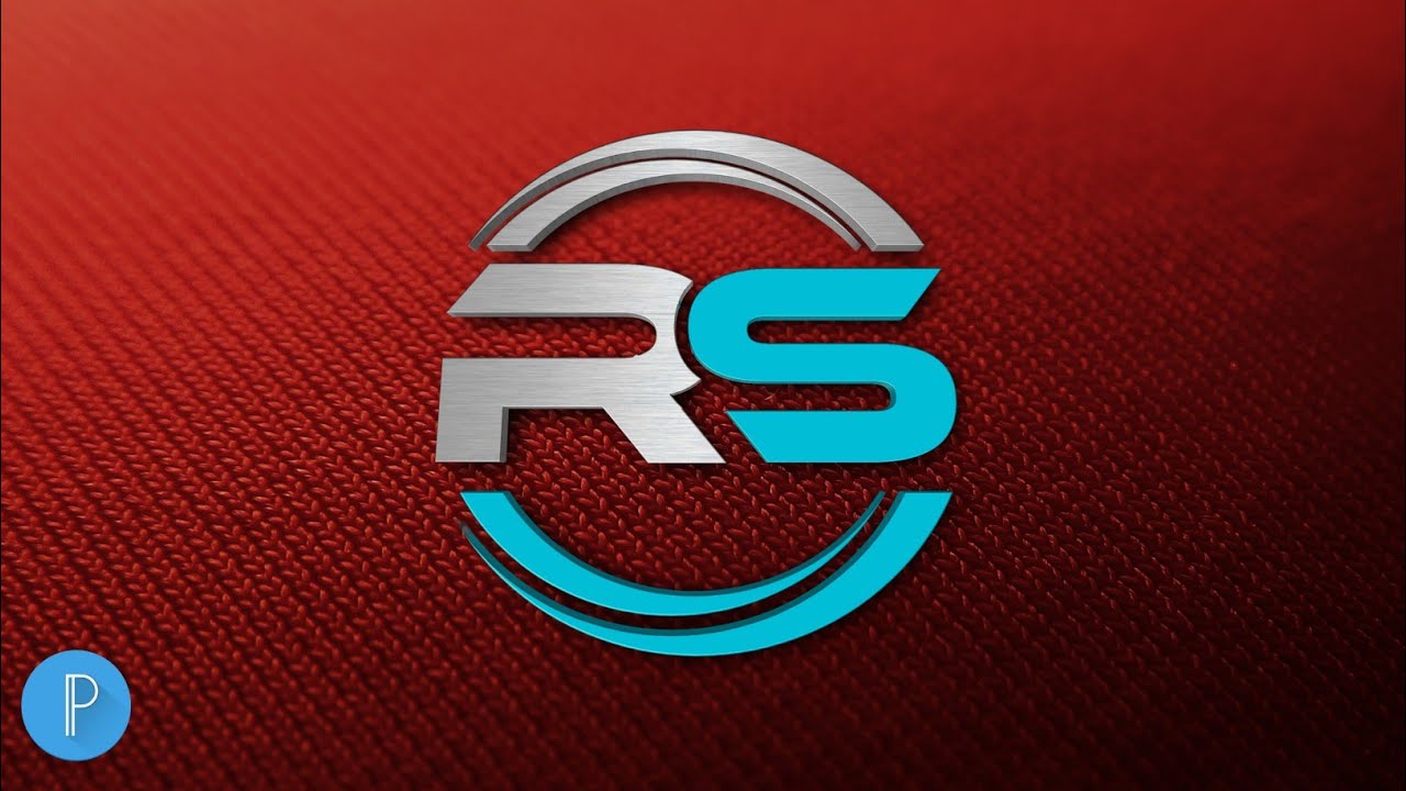 Professional logo ''RS'' design on android mobile, Pixellab tutorial ...