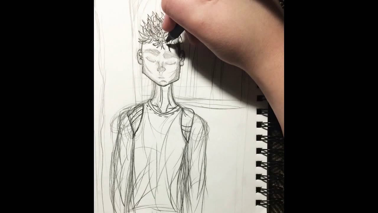 Speed draw : Alec Benjamin punk art - YouTube